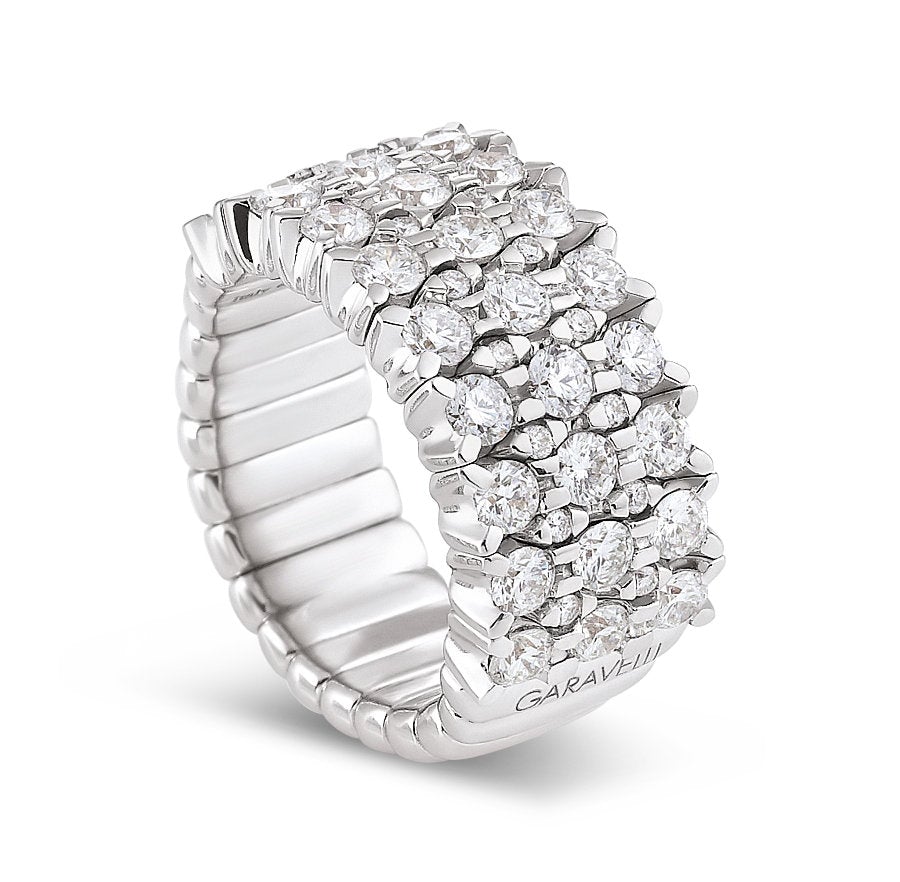 Abracadabra Diamond Stretchy Ring – Garavelli®1920 Design Italy